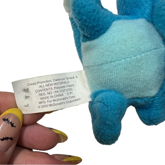 Neopets | Toys | Neopets Blue Kacheek 205 Mcdonalds Exclusive Plushie ...
